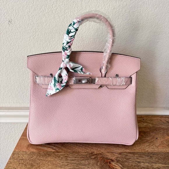 None | Bags | Reserved Light Pink Pebble 3 Bk Satchel Belted Silver Hw ...